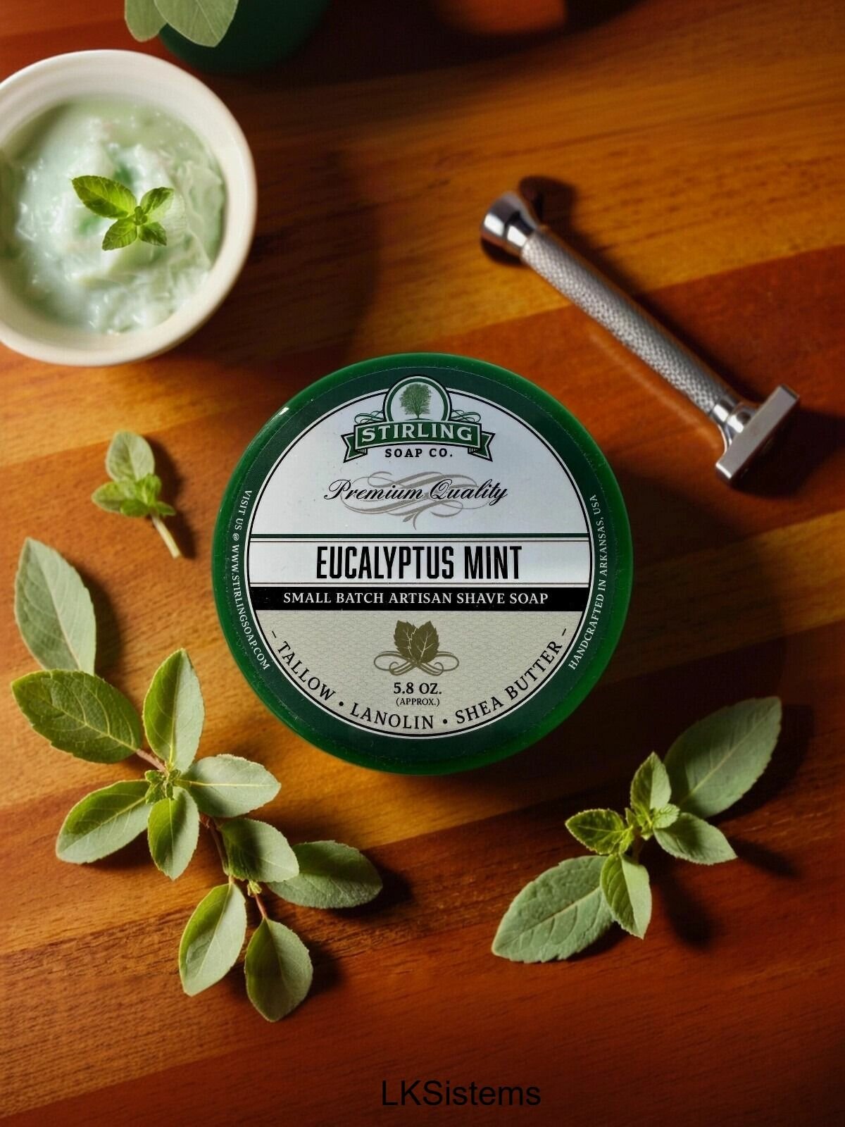 Мыло для бритья Stirling Eucalyptus Mint — фото 1