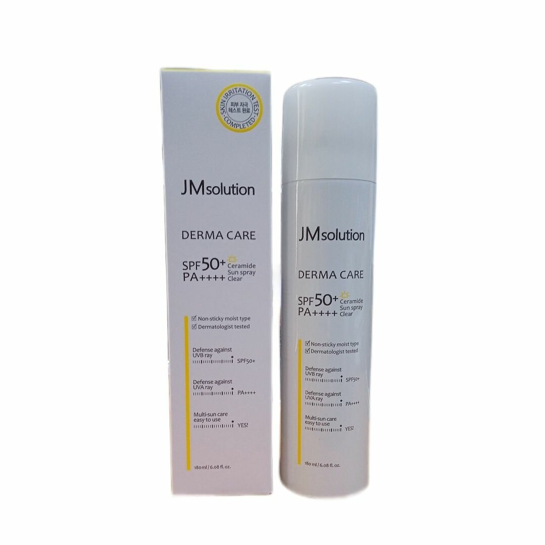 Cпрей солнцезащитный с церамидами 180ml срок 04.08.2027 JMSOLUTION Derma Care Sun Ceramide Spray SPF 50+ PA+