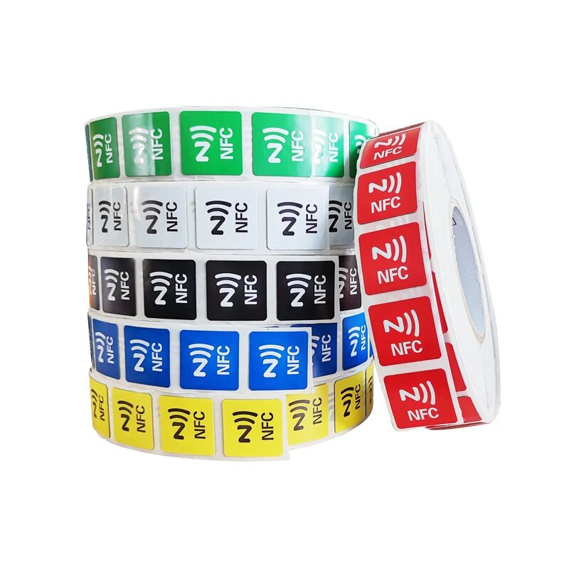 NFC-наклейки NTAG213, 10 шт, Anti metal squares