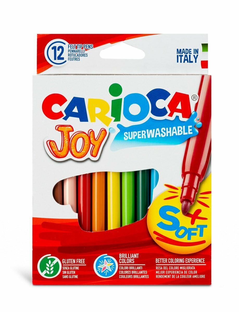 CARIOCA Joy набор фломастеров для рисования, 12 цветов 40614