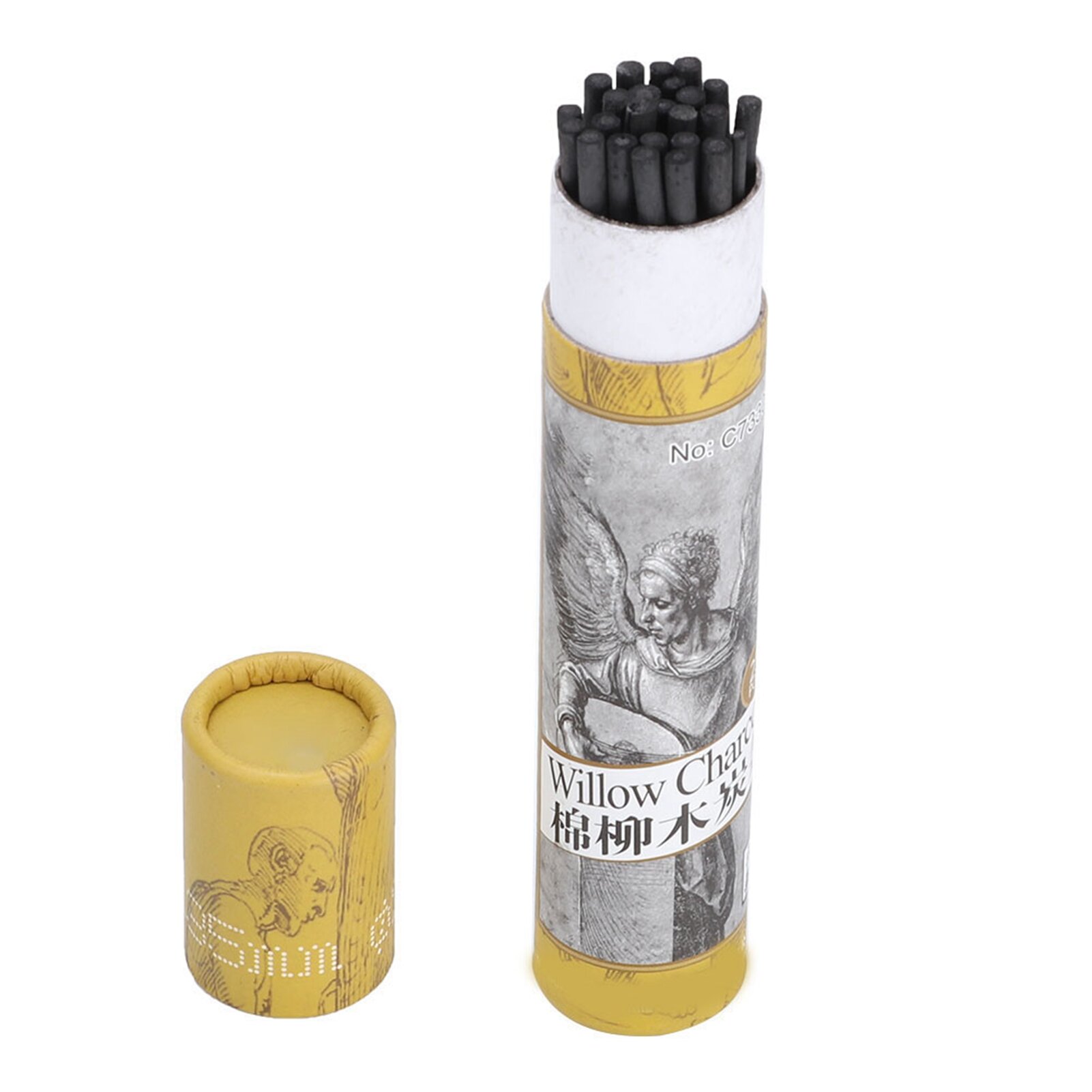 25 шт. угольных карандашей для рисования, угольные бруски для художников, инструменты для рисования и эскизов (7330)