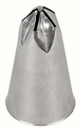 Насадка кондитерская "Звезда", 5 лучей, верх d-12мм, низ d-25мм, h-43мм