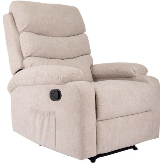 Кресло для дома Бюрократ _Han бежевый металл (_HAN/BEIGE)