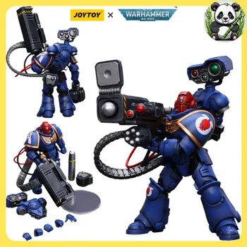 Фигурки героев JOYTOY x Warhammer 40,000 1/18 Ultramarines Desolation Sergeant with Vengor Launcher фигурки героев подвижные игрушки