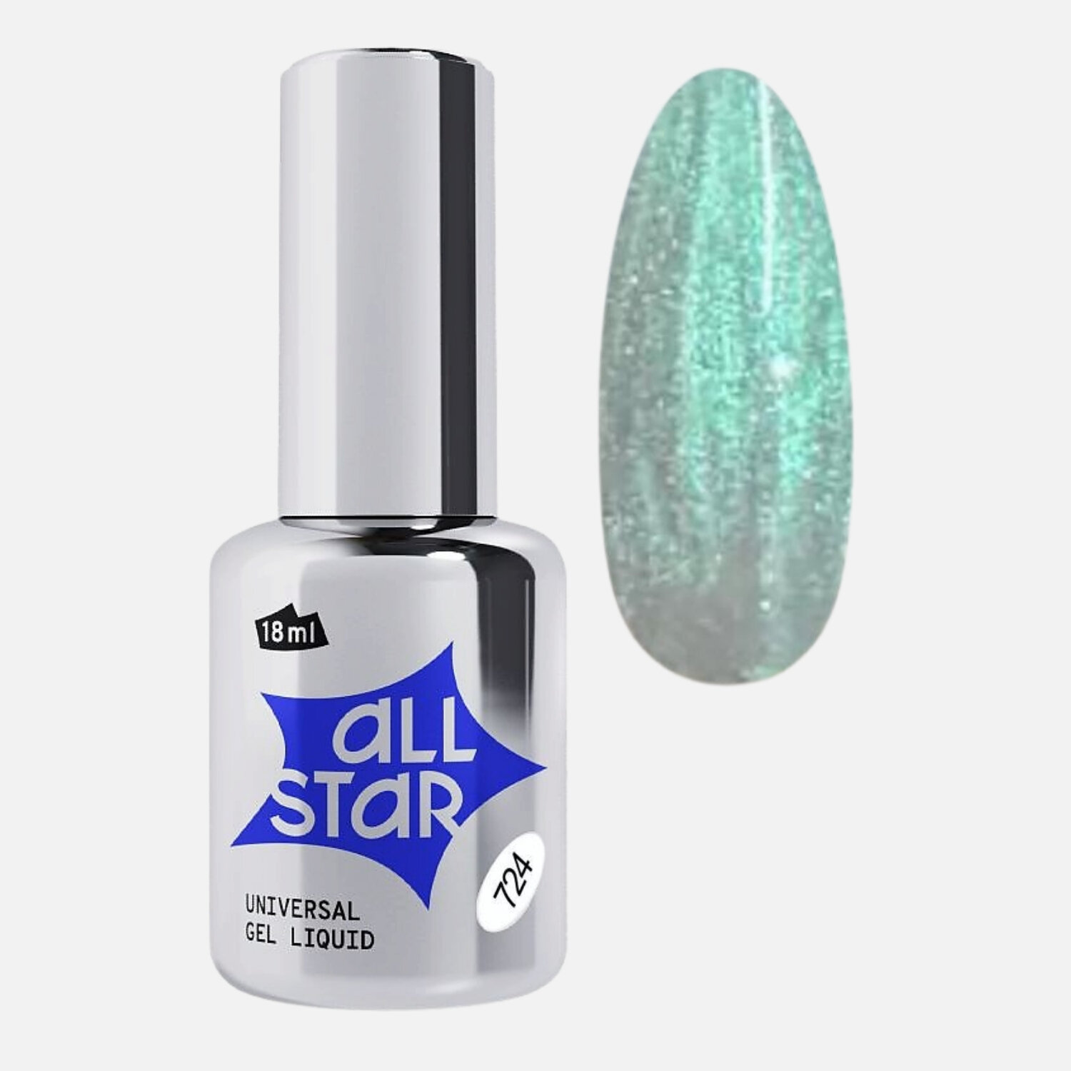 Жидкий гель All Star Universal Gel Liquid 724 Baroque Pearl 18 мл