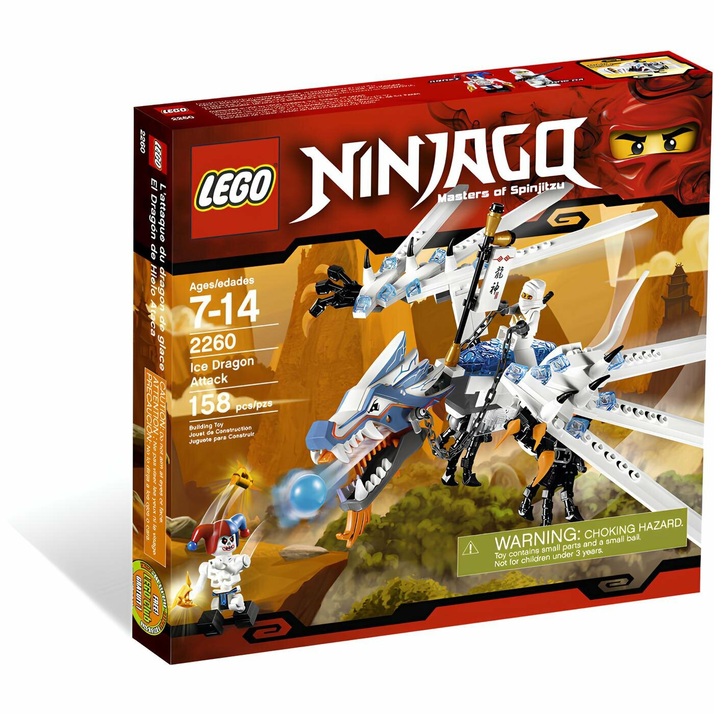 Конструктор LEGO Ninjago 2260 Ледяная Атака Дракона