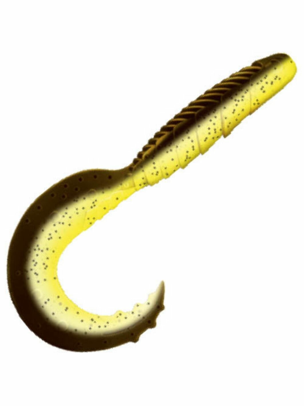 Приманка ZUB-HIBINA 95 мм-4 шт, (цвет 409) машинное масло верх - желтый низ