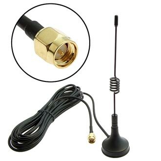 Антенна GSM GKT-433-3B3 (3m RG174) SMA P