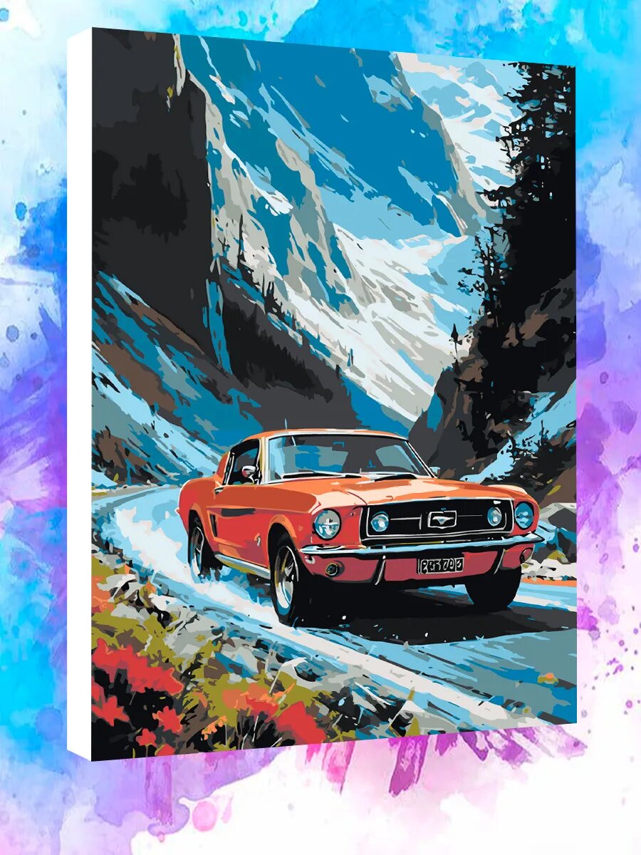 Картина по номерам Форд_Мустанг Ford Mustang_Автомобиль