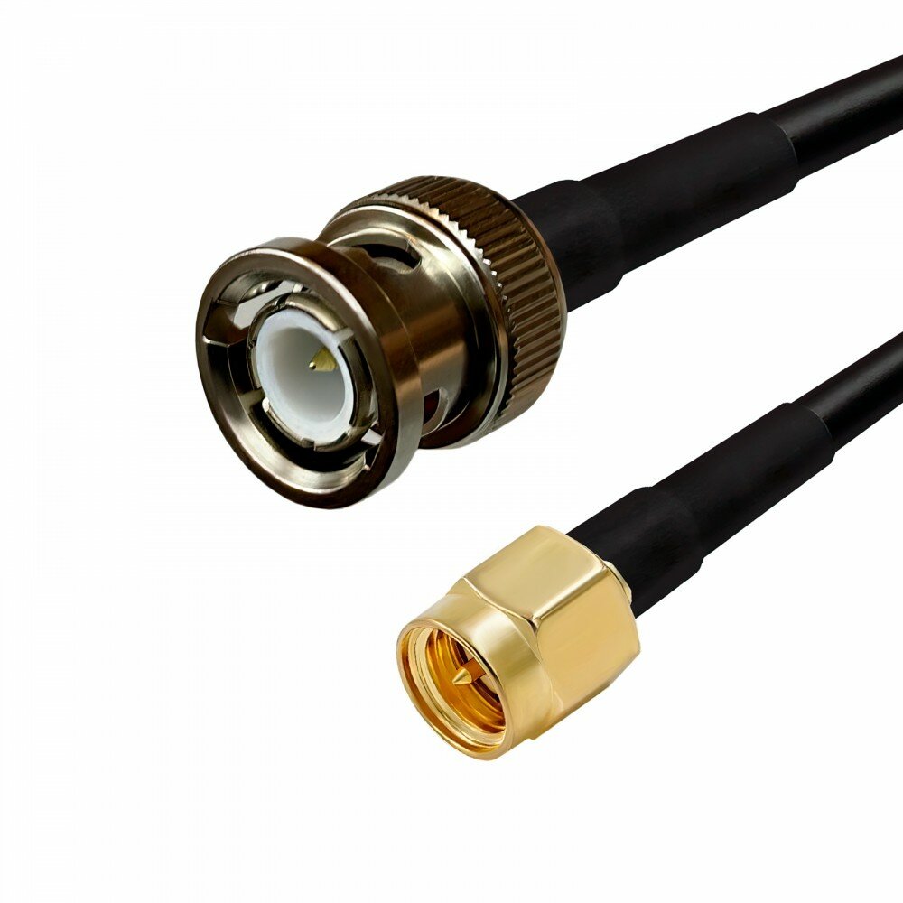 Кабельная сборка BNC-male - SMA-male 0,5 м, кабель 5D-FB CCA