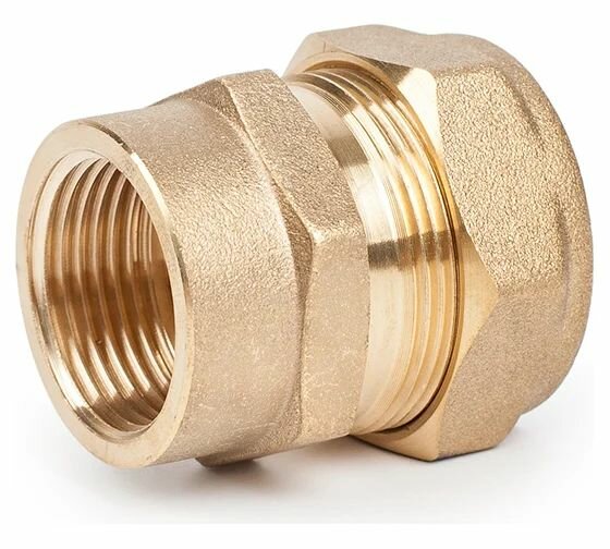 Муфта обжимная латунная для нержавеющей трубы 32х1 1/4" ВР, Lavita