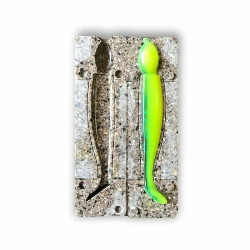 Форма для литья рыболовных силиконовых приманок Shakering 3,5", 90mm, 1 место, камень