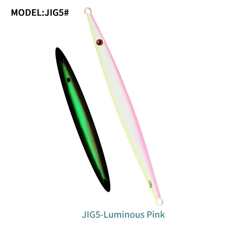 OBSESSION Deep Sea Metal Jig 60г 80г 160г 200г 250г 300г Розовый, 80g, JIG5-GlowPink