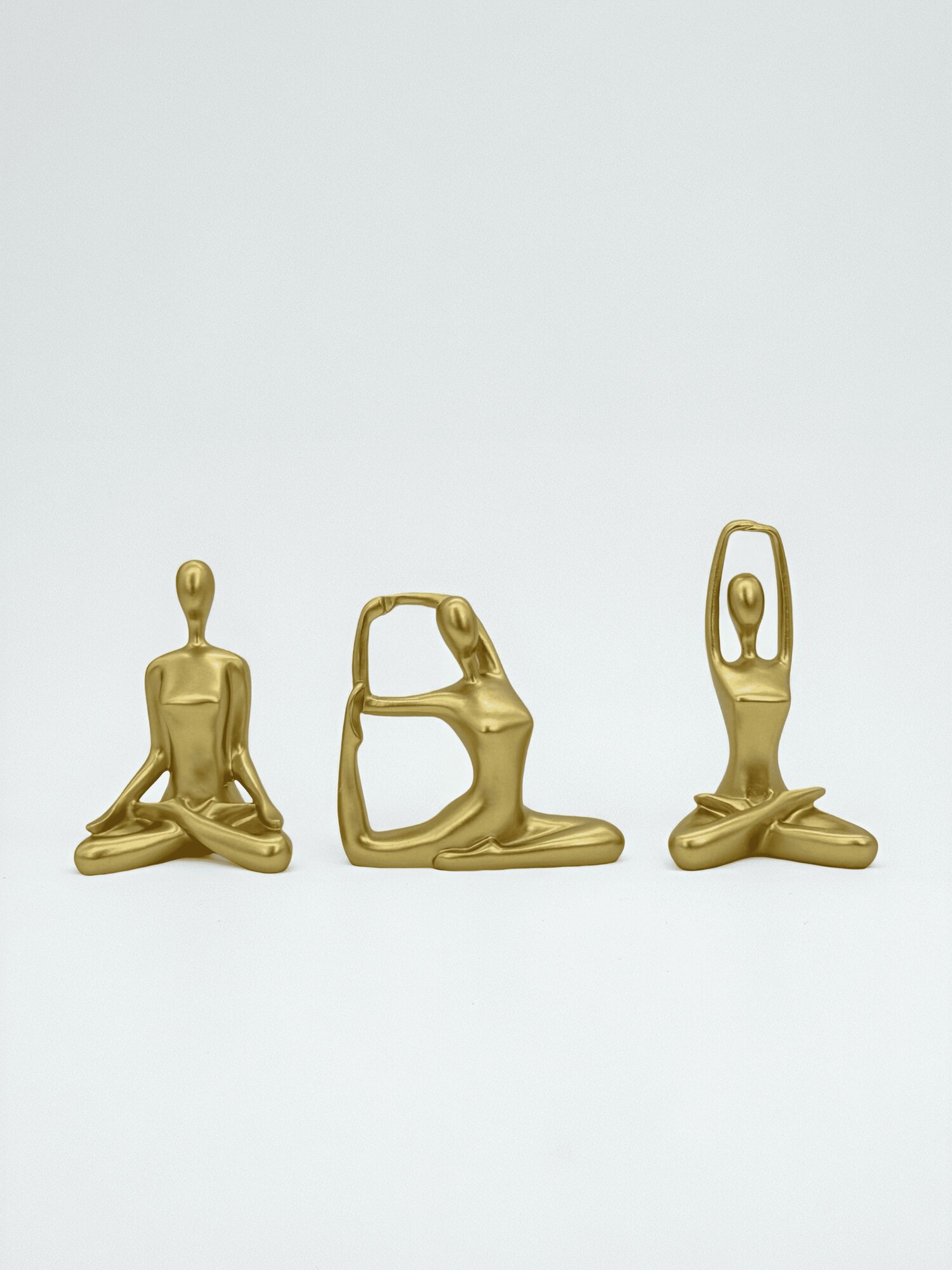 Статуэтка декоративная "Йога", 3 шт