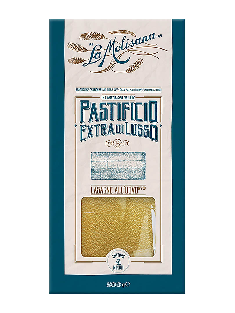 Лазанья La Molisana яичная из твердых сортов пшеницы № 220, 500 г