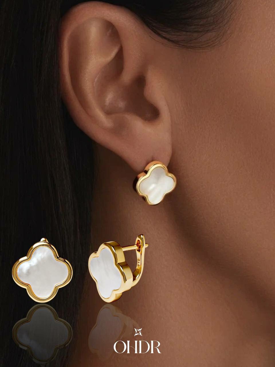 Серьги, перламутр