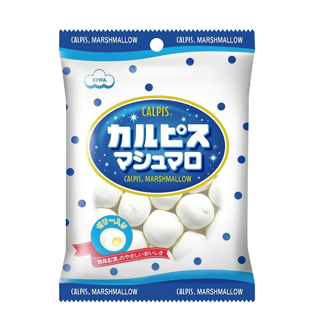 Маршмеллоу Eiwa Calpis с легким молочным вкусом 65-80 г, Япония