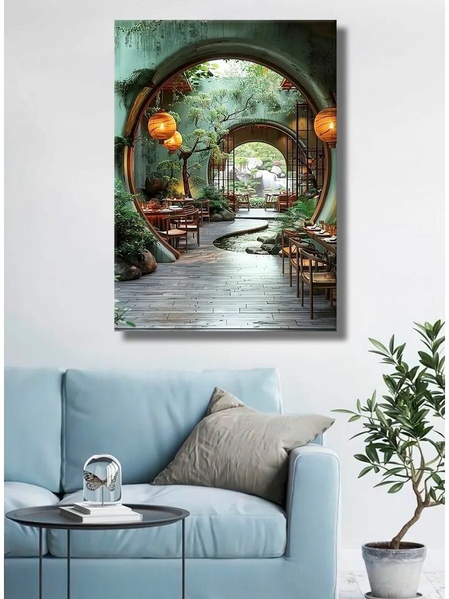 Картина "Чайный уют", интерьерная 50х70см 1шт.