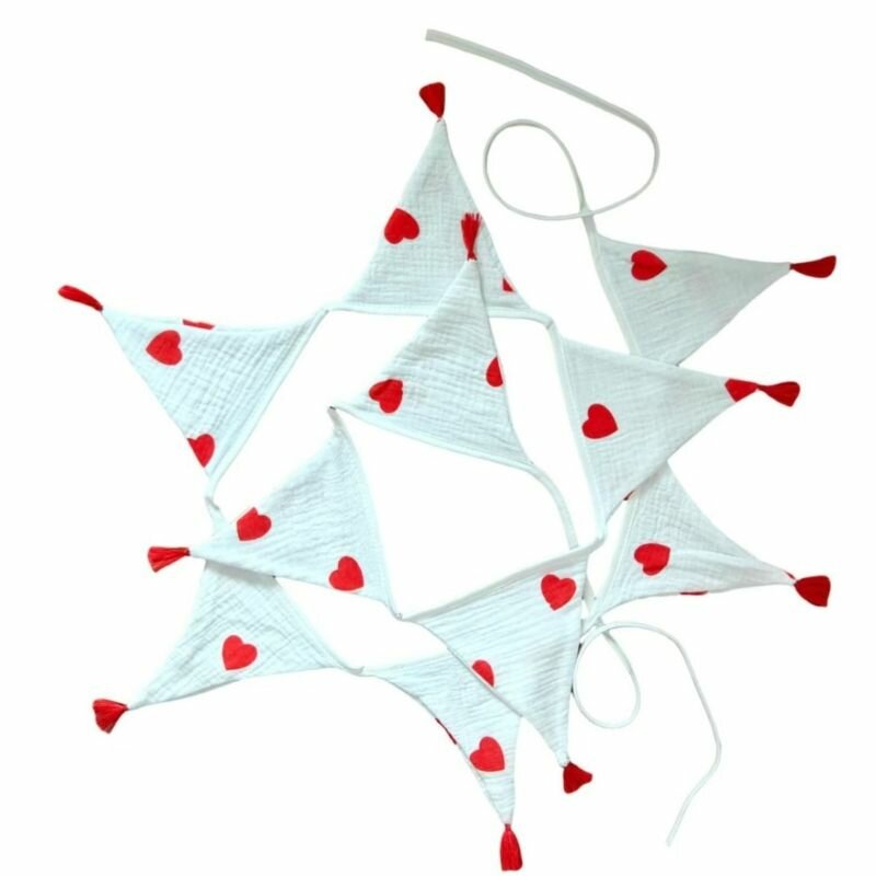 Хлопковые флажки для украшения детской комнаты, винтажные и многоцветные, H