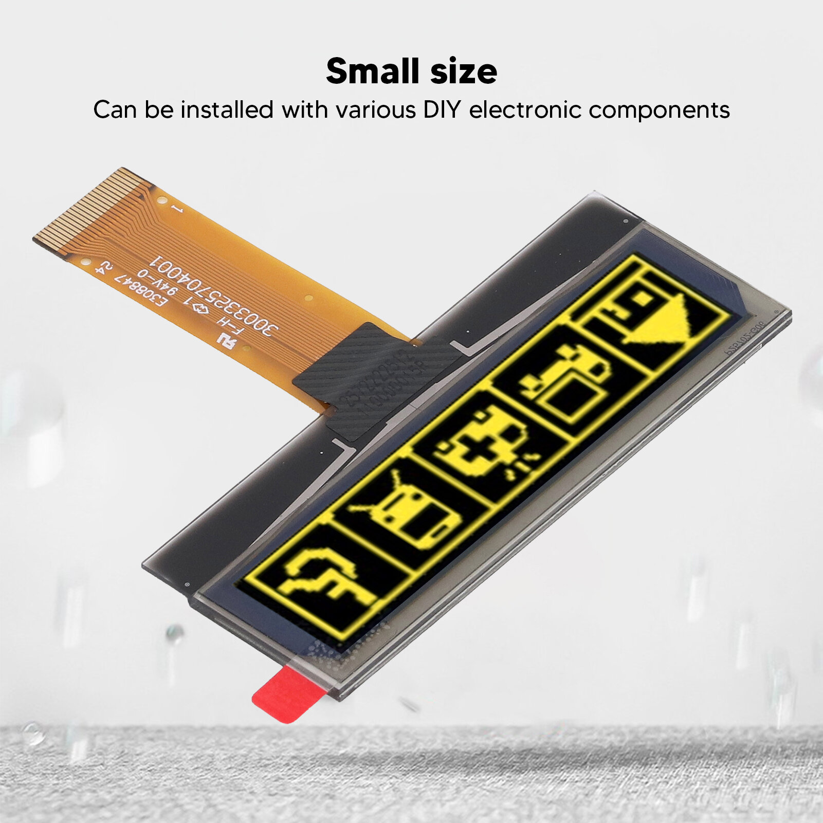 Модуль дисплея с органическим светодиодом, 2,23 дюйма, разрешение 123x32, SSD1305, интерфейс SPI IIC, 24-контактный экранный модуль, желтый