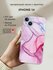 Чехол на Apple iPhone 14 / Айфон 14 с принтом "Розовые мраморные разводы"
