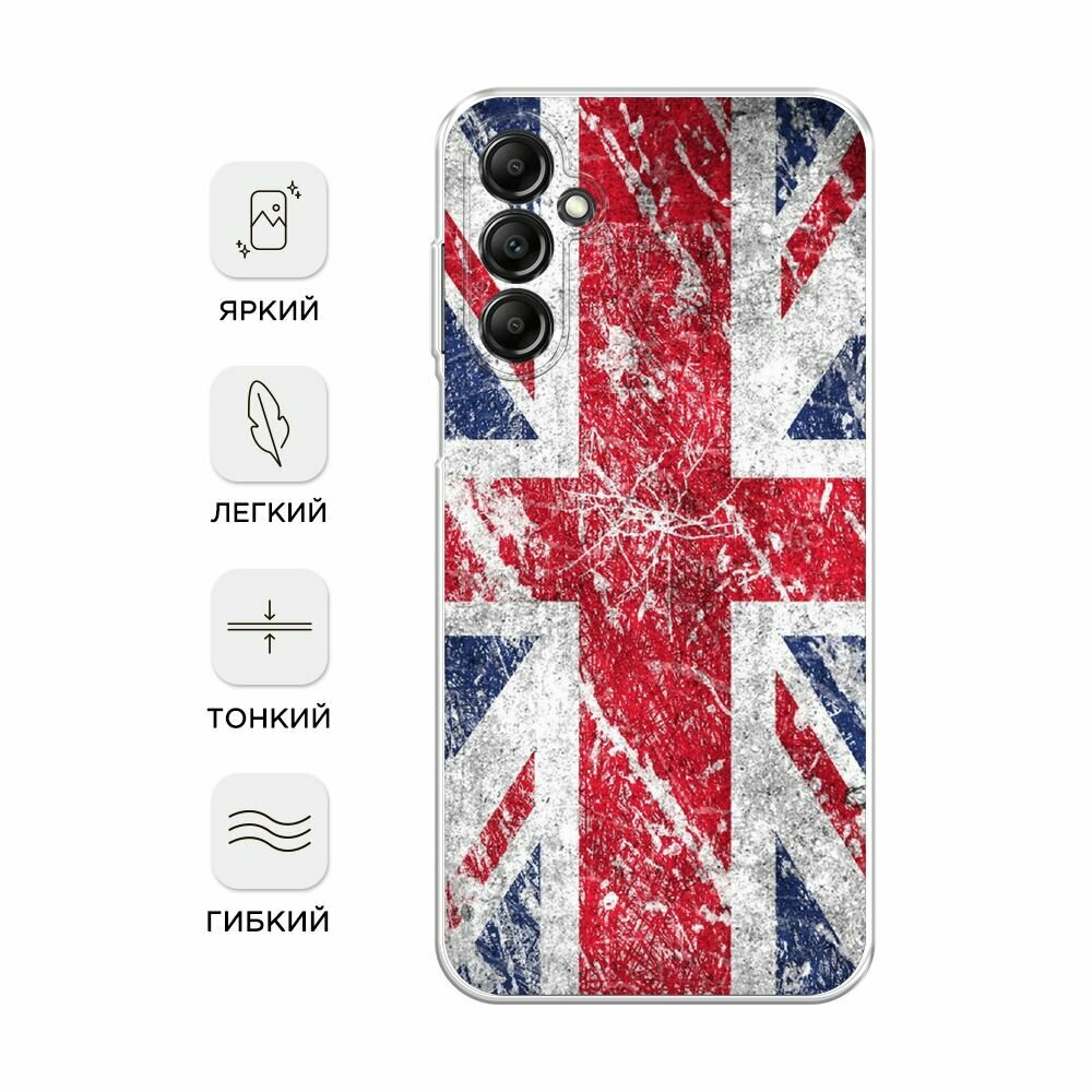 Чехол на Samsung Galaxy A15 / Самсунг А15 с принтом "Флаг британский" — фото 1