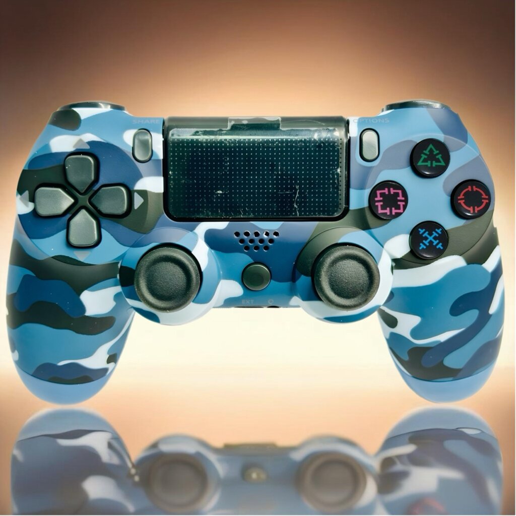 Геймпад "Blue Сamouflage" Беспроводной Джойстик для ПК/PS4/Смартфон/Ноутбук