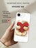 Чехол на Apple iPhone 16e/17e / Айфон 16е/17e с принтом "Мишка с сердцем 1"
