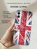 Чехол на Apple iPhone 12 mini / Айфон 12 Мини с принтом "Флаг британский"