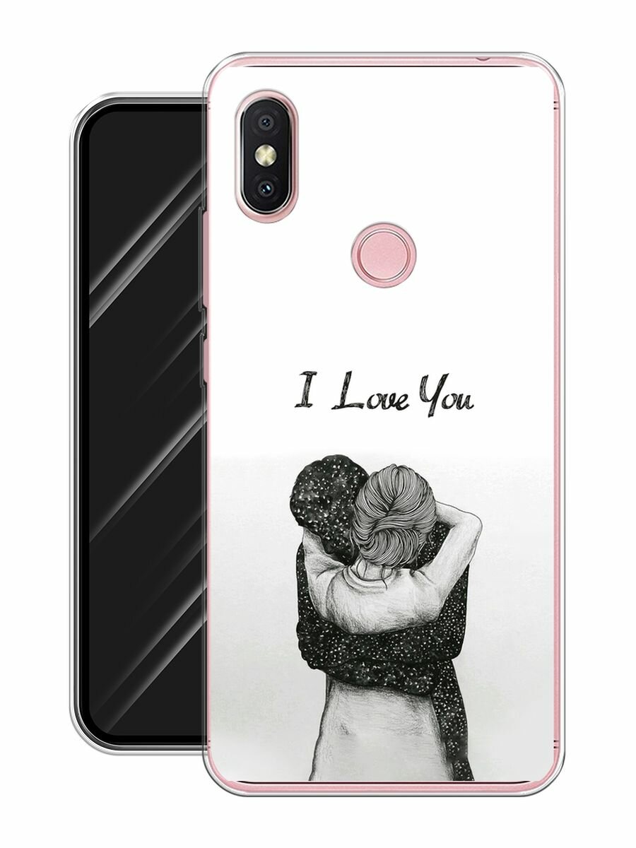 Чехол на Xiaomi Redmi S2 (Redmi Y2) / Сяоми Редми С2 (Редми Y2) с принтом I love you 1 — фото 1