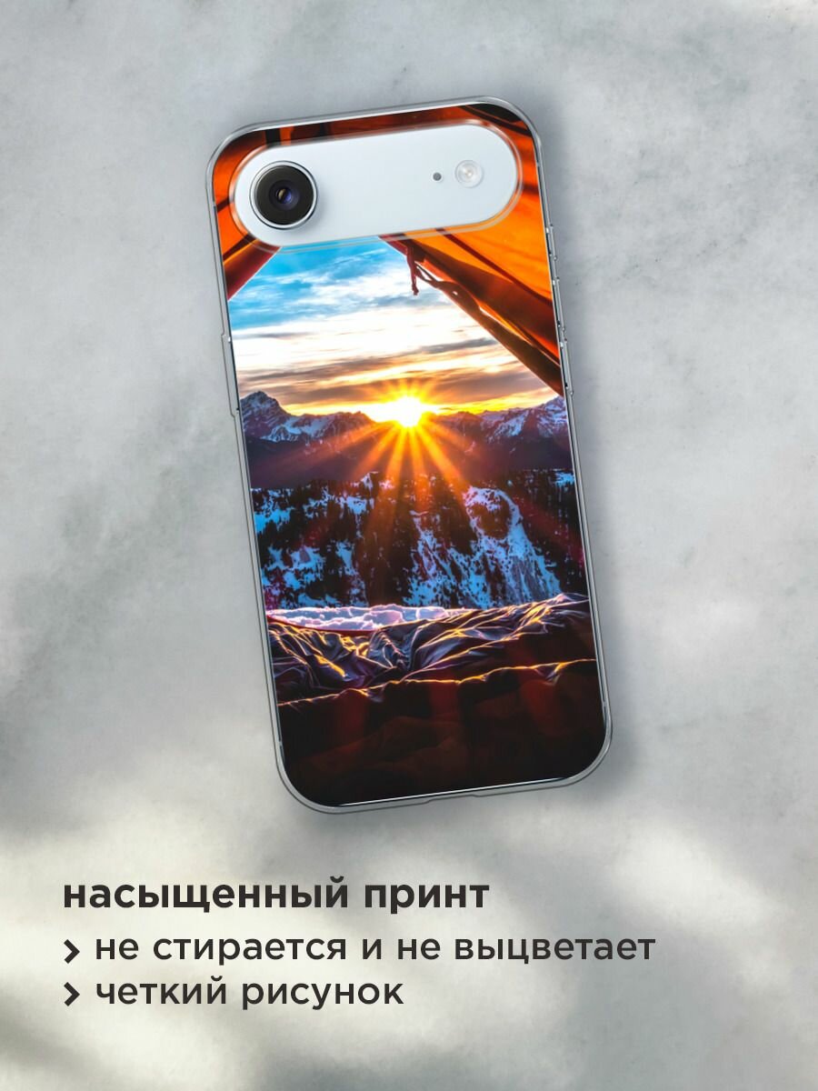Силиконовый чехол на Apple iPhone Air / Айфон Айр с принтом "Горы 7" — фото 1