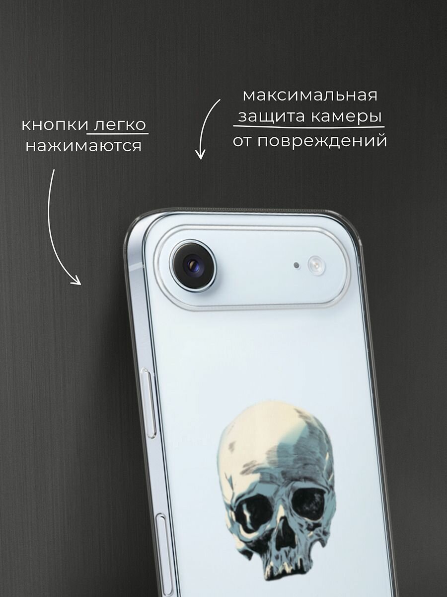 Чехол на Apple iPhone Air / Айфон Айр с принтом "Гусар", прозрачный — фото 1