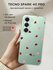 Чехол на Tecno Spark 40 Pro / Текно Спарк 40 Про с принтом "Бордовые сердечки 2"