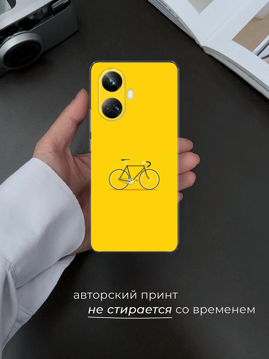 Чехол на Realme 10 Pro+ / Реалми 10 Про+ с принтом "Хобби велосипед 1" — фото 1
