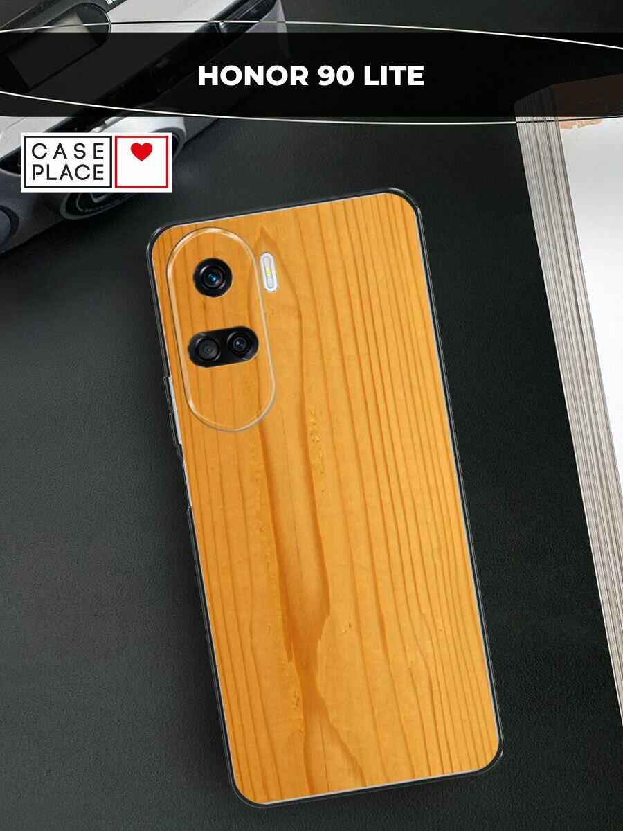 Чехол на Honor 90 Lite / Хонор 90 Лайт с принтом "Текстура дерево"