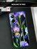 Чехол на Realme 10 Pro / Реалми 10 Про с принтом "Синие ирисы", прозрачный