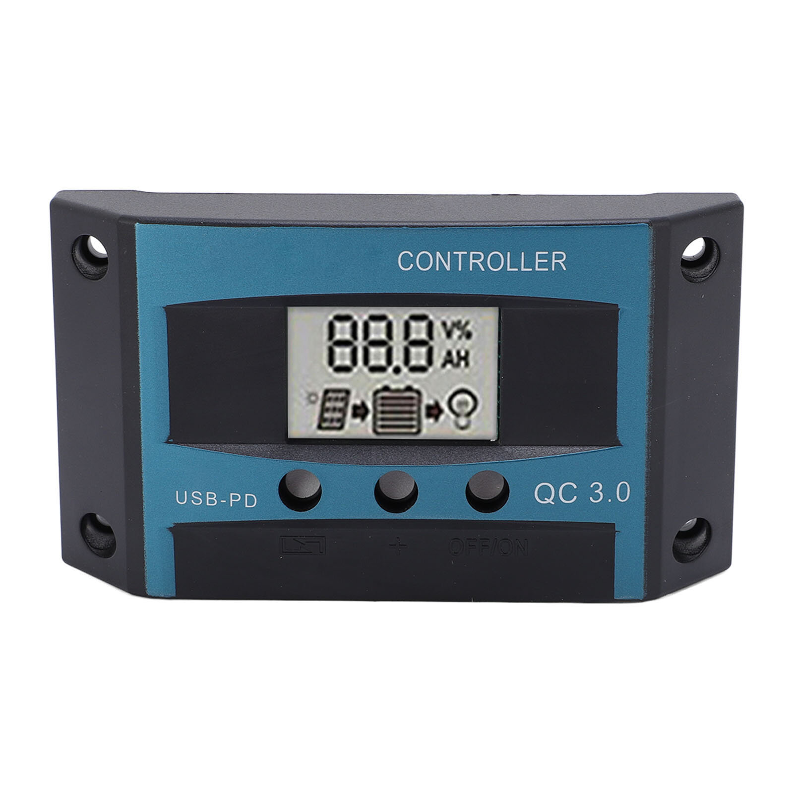 Контроллер заряда солнечной батареи MPPT контроллер зарядки 12 В 24 В регулятор солнечной панели с двумя портами USB 80 А