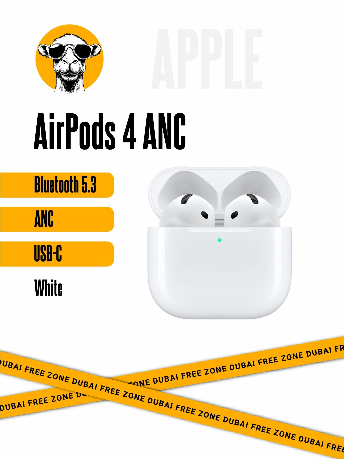 Наушники Apple AirPods 4 with Active Noise Cancellation (ANC)