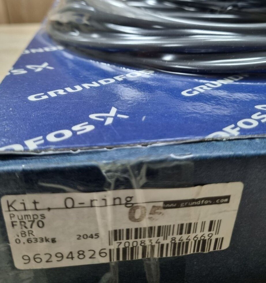Комплект кольцевых уплотнений насосной части Kit, S Fr 70 O-ring kit for pumps Grundfos 96294826