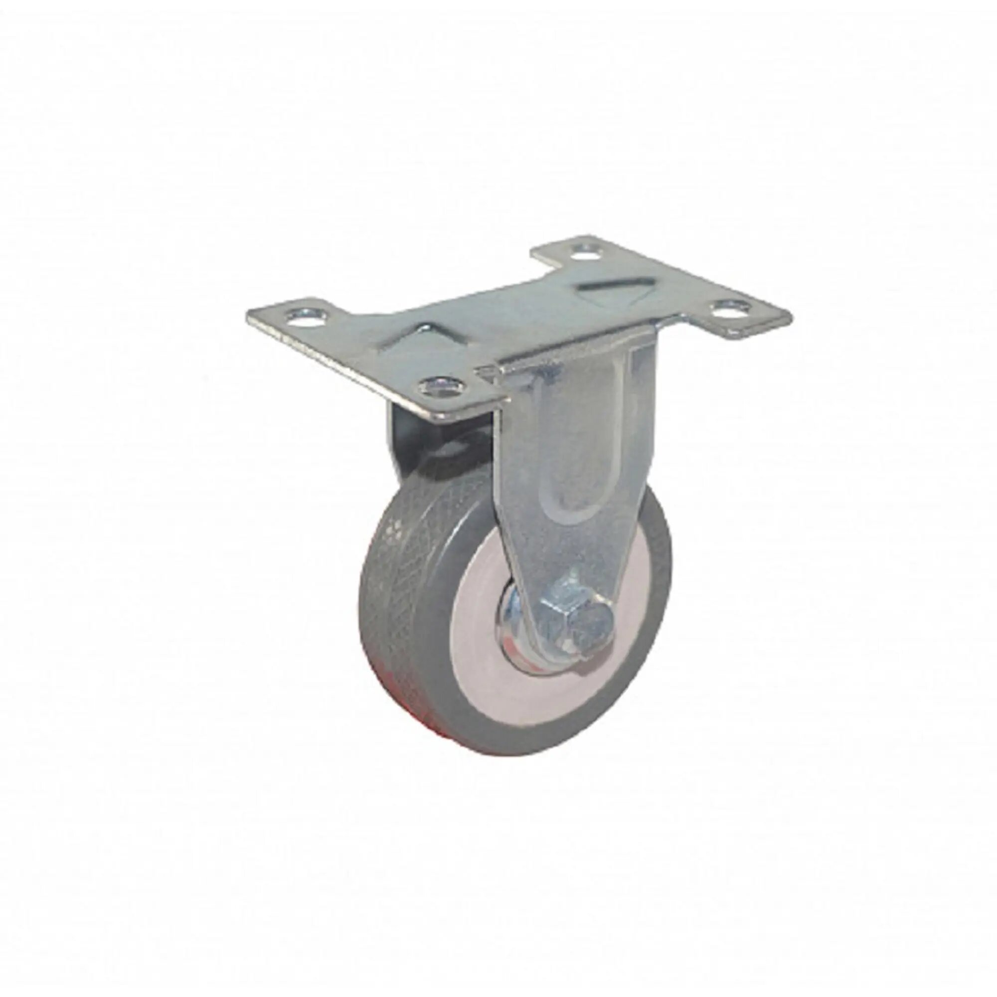 Колесная опора для тележек без тормоза 50 мм до 75 кг серый цвет, долговечная конструкция
