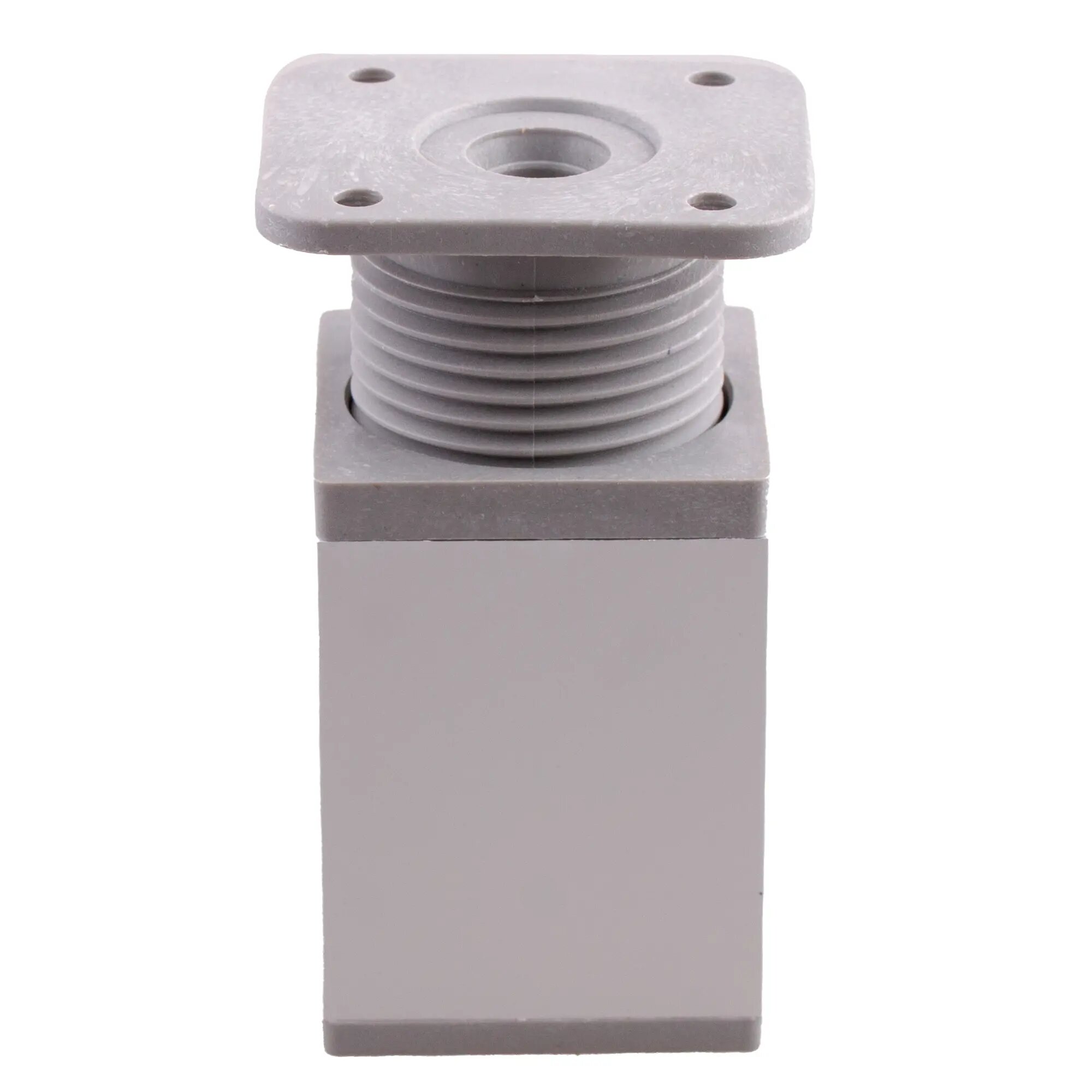 Квадратная мебельная ножка 40 мм, высота 60 мм, матовый хром - прочная опора для мебели