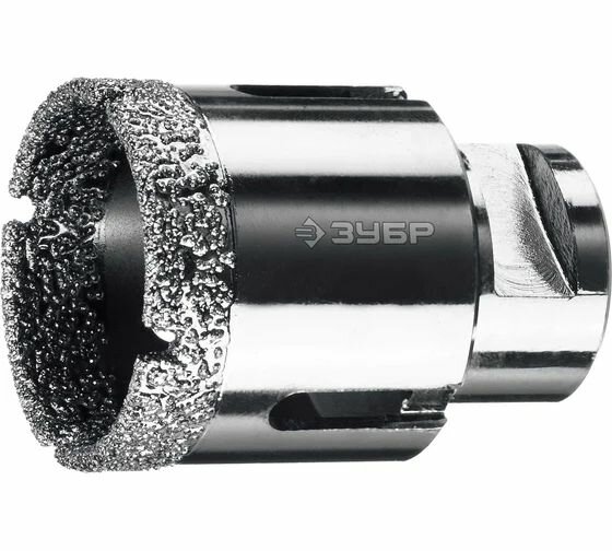 Коронка алмазная вакуумная ЗУБР Профессионал 45 мм, М14, 15 мм кромка 29865-45