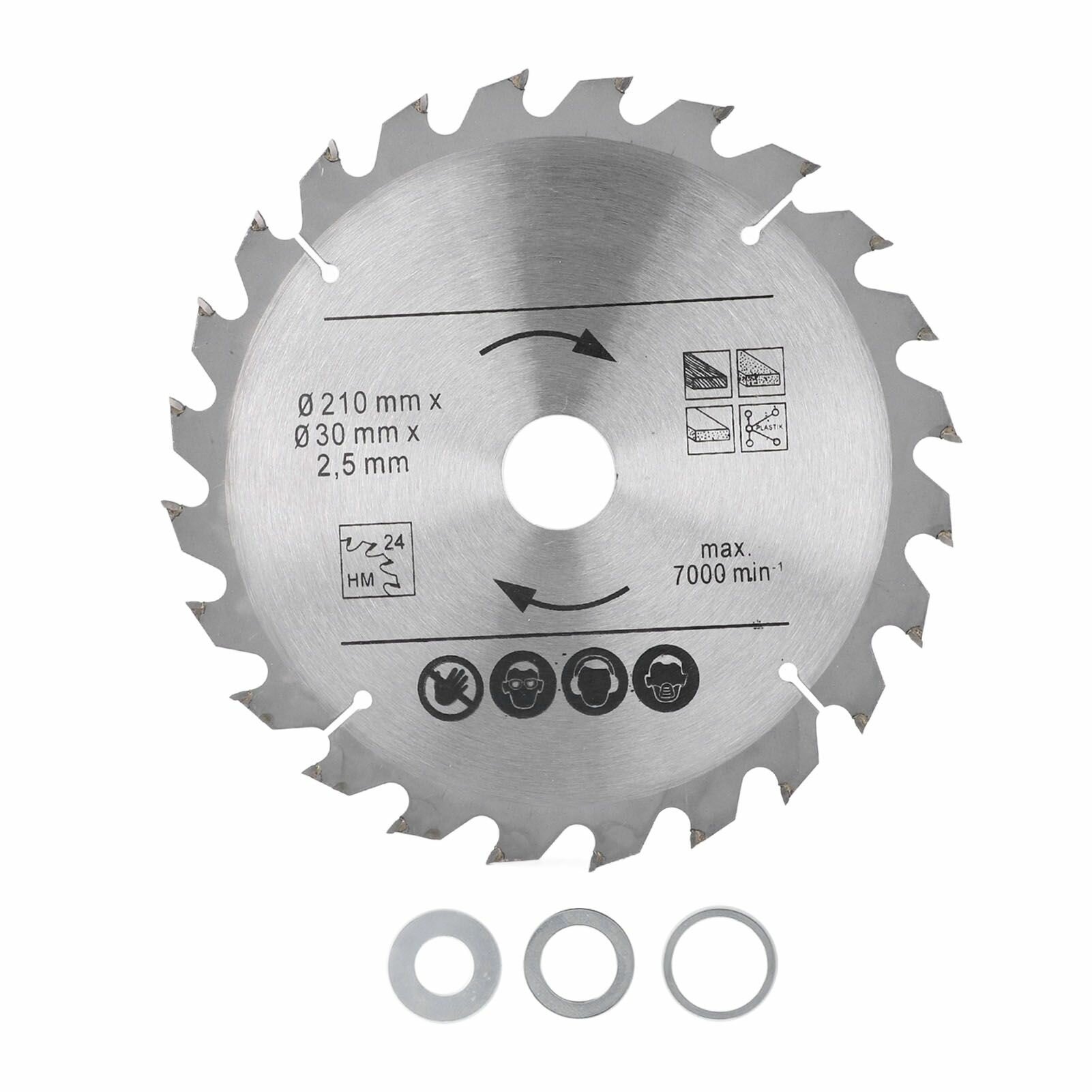 Твердосплавная дисковая пила, 8-1/4 дюйма, 210x24T, для торцовочных пил