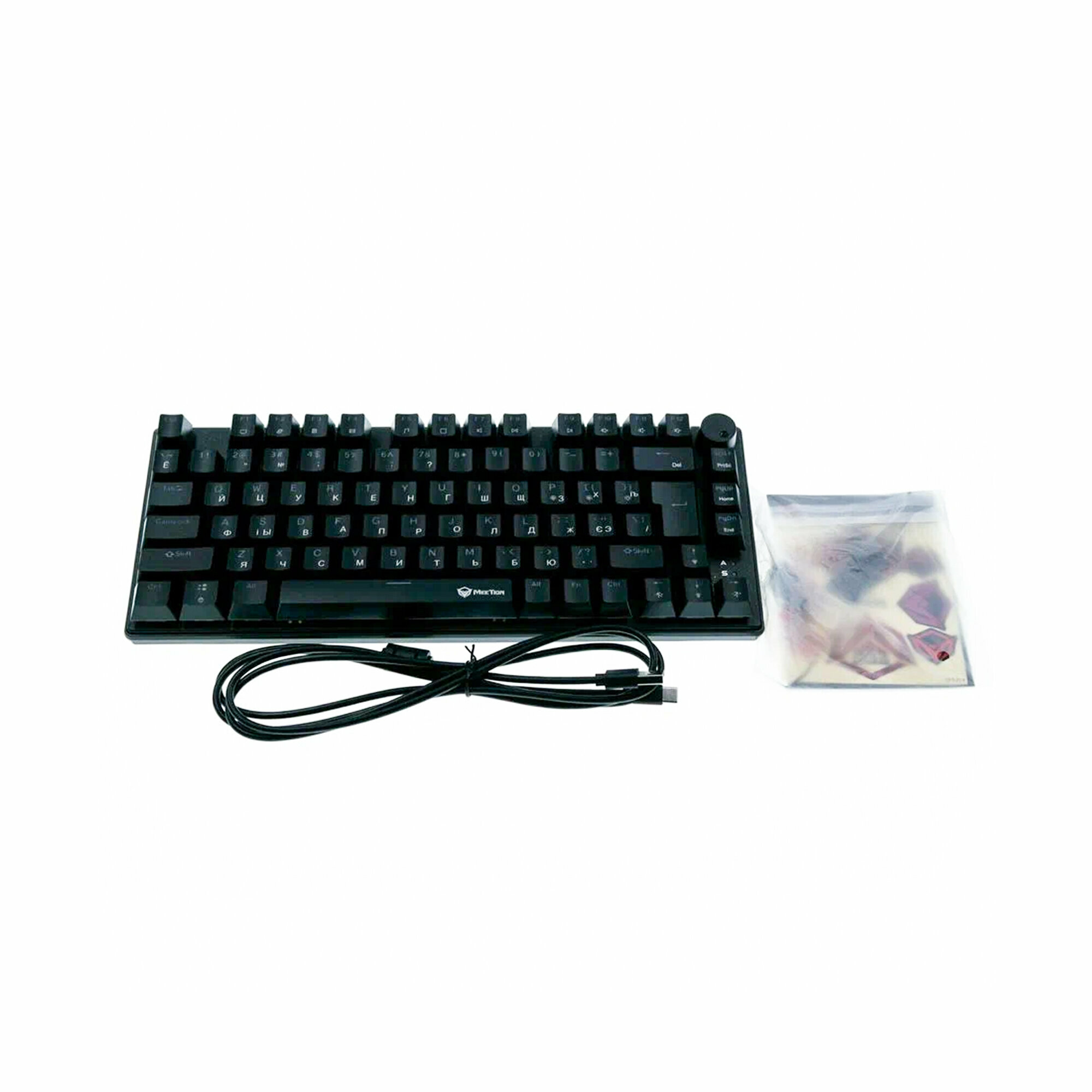 Механическая клавиатура MeeTion "MK006 Pro", проводная, RGB-подсветка, черная