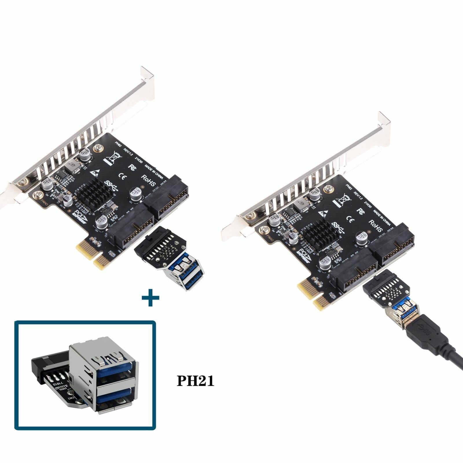 PCI-E адаптер с 2 портами USB 3.0 — фото 1