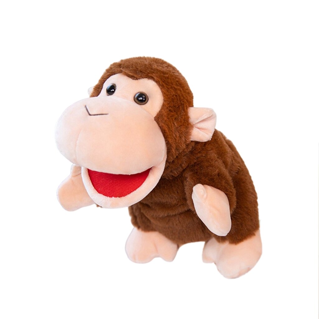 Мультяшное Животное Ручная Кукла Прекрасная Мягкая Игрушка Подвижный Рот Рассказывающий Истории Подарок