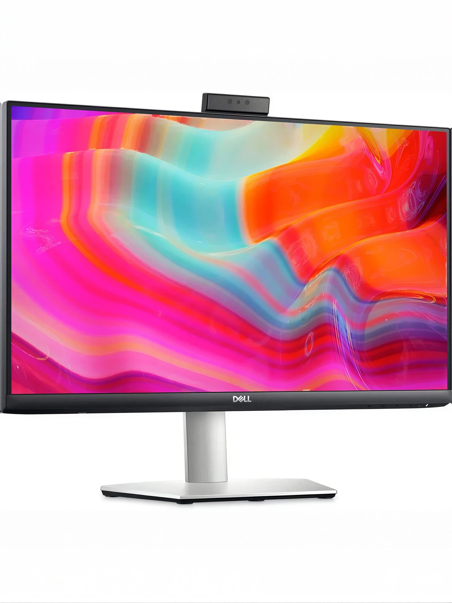 Монитор Dell 23.8" S2422HZ (2422-7623), встроенные динамики, встроенный usb-хаб, встроенная web-камера, серебрянный