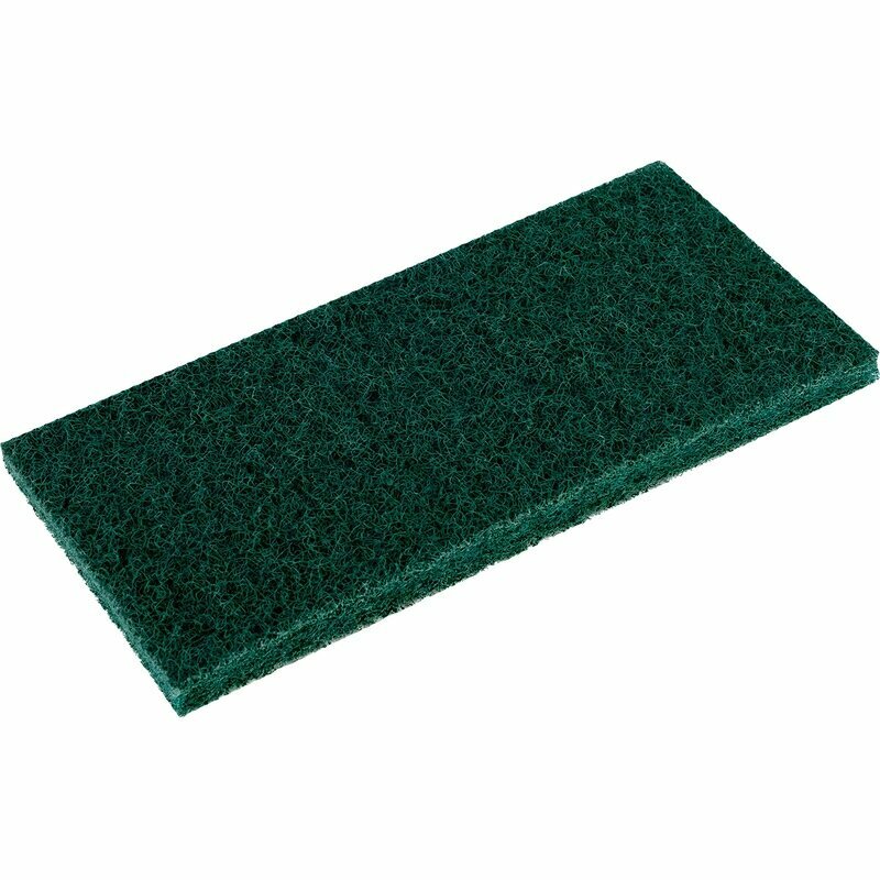 Пад ручной Vileda Professional Суперпад абразивный средней жесткости 26x12 см зелёный (5 штук в упаковке)