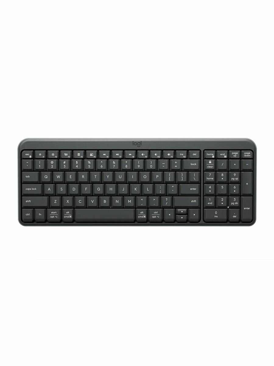 Клавиатура беспроводная LOGITECH K250 Compact Graphite (920-013452)