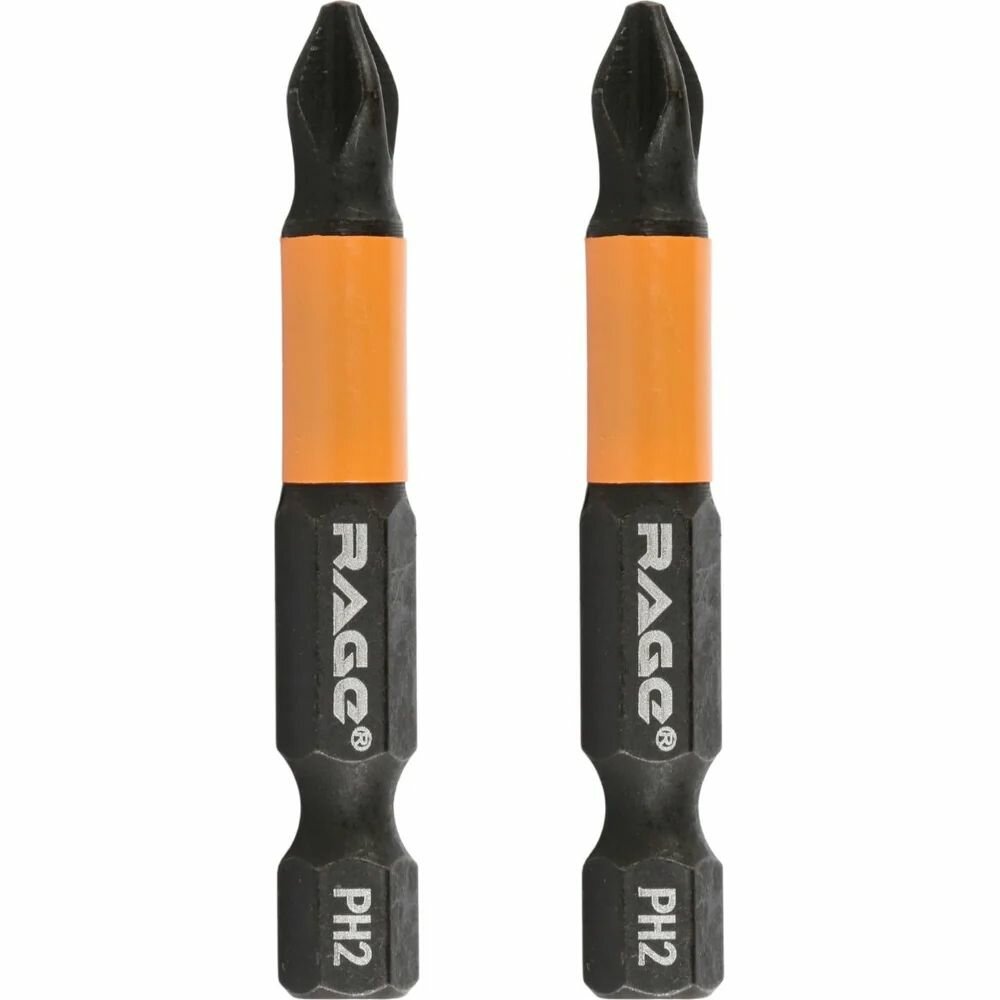 Биты для шуруповерта RAGE By VIRA магнитные S2 PH2 x 50 мм 2 шт 554154